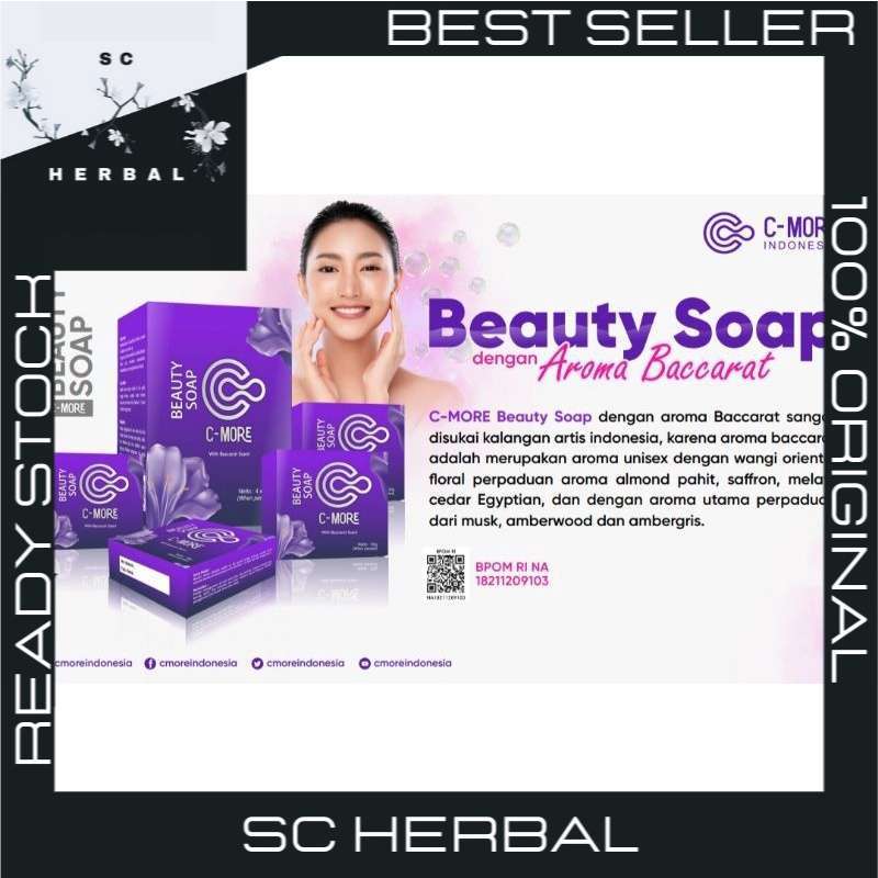 Jual C-More Beauty Soap Collagen - Sabun Kecantikan 1Box isi 4 - SC ...