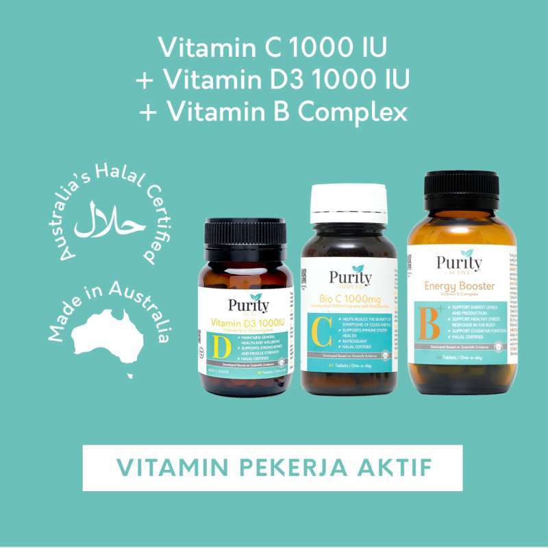 Jual Paket Lengkap Vitamin Harian Aktif & Produktif Purity Halal ...