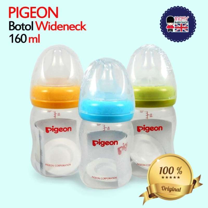 Jual baby bottle pigeon wide neck pigeon 160ml isi 3 botol dot susu bayi di Seller Maiaa Shop ...
