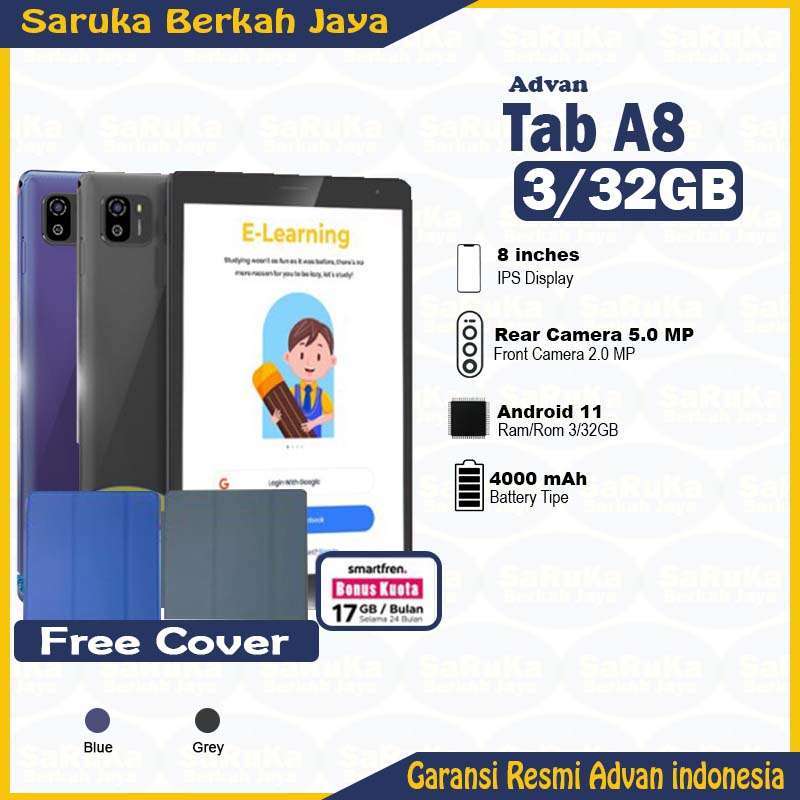 Jual Advan Tab A8 3/32GB 8-inc Garansi Resmi di Seller Saruka Berkah ...