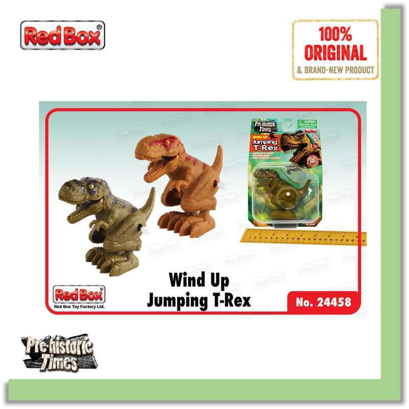 Jual Red Box Toys Pre-Historic Times Wind Up Jumping T-Rex Coklat ...