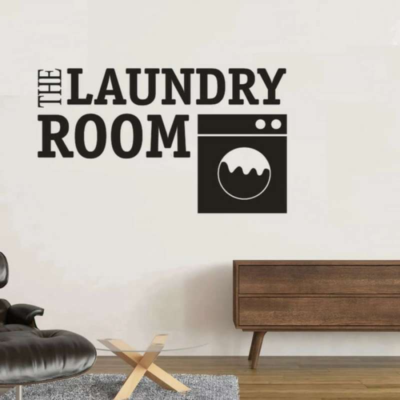 Promo Stiker The Laundry Room Pakaian Sticker Dinding Rumah Toko Diskon ...