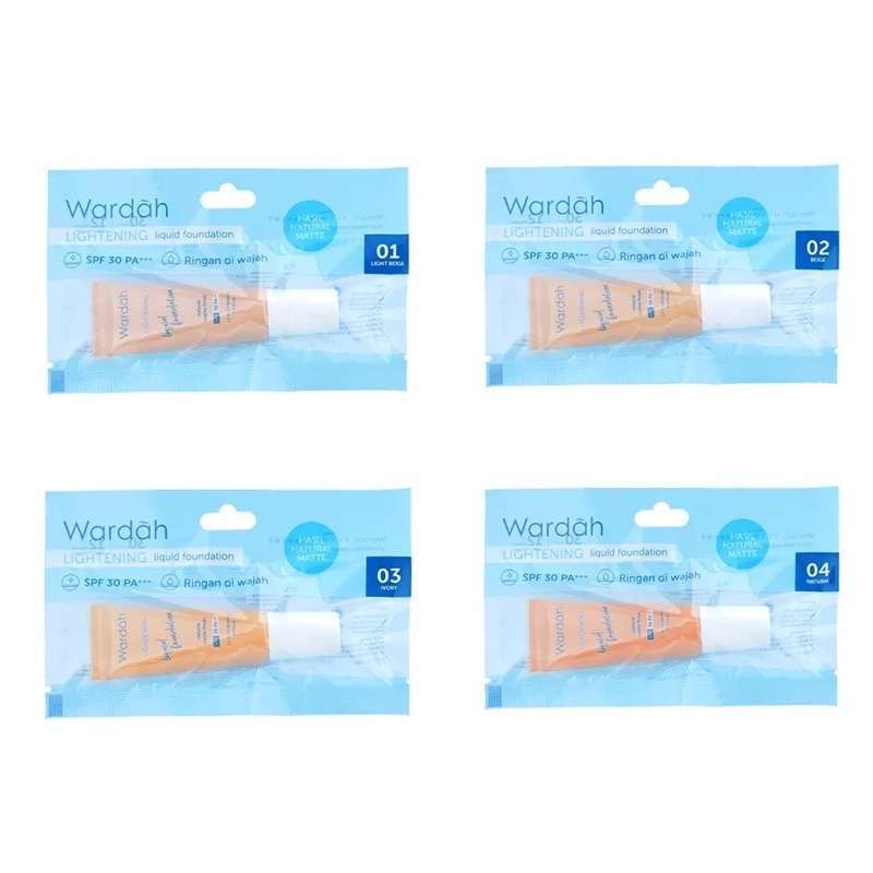 Jual co.x [ 6 ML ] kemasan sachet - wardah lightening Liquid foundation ...