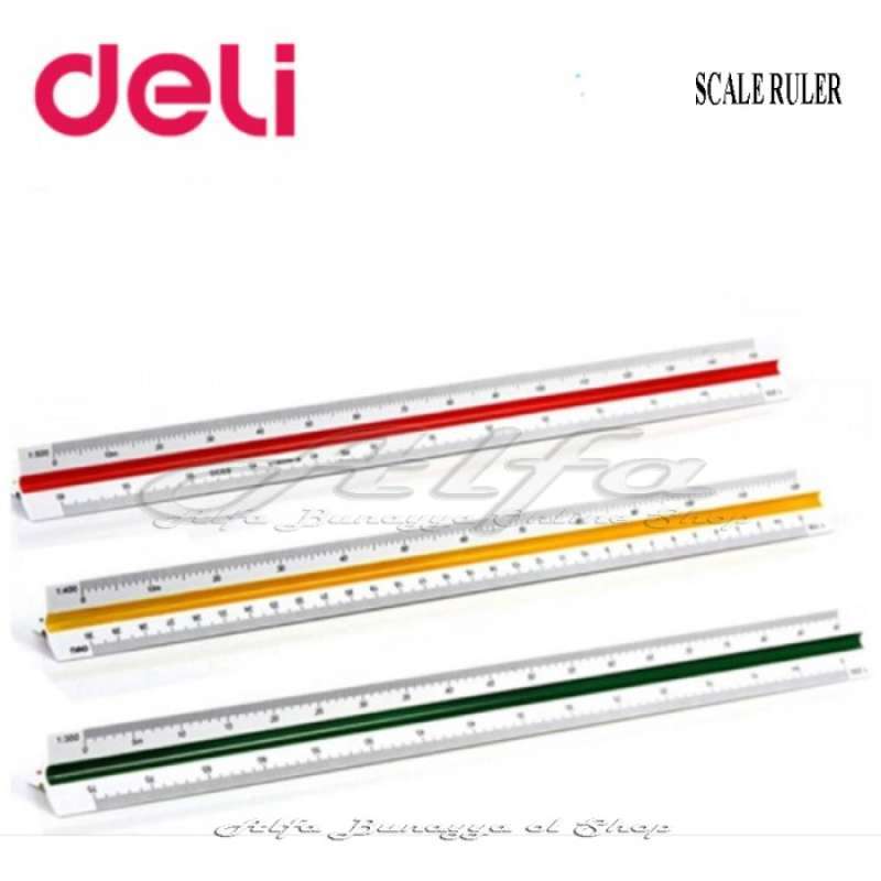 Jual Penggaris Skala - Scale Ruler DELI - Teknik - Multicolor di Seller ...