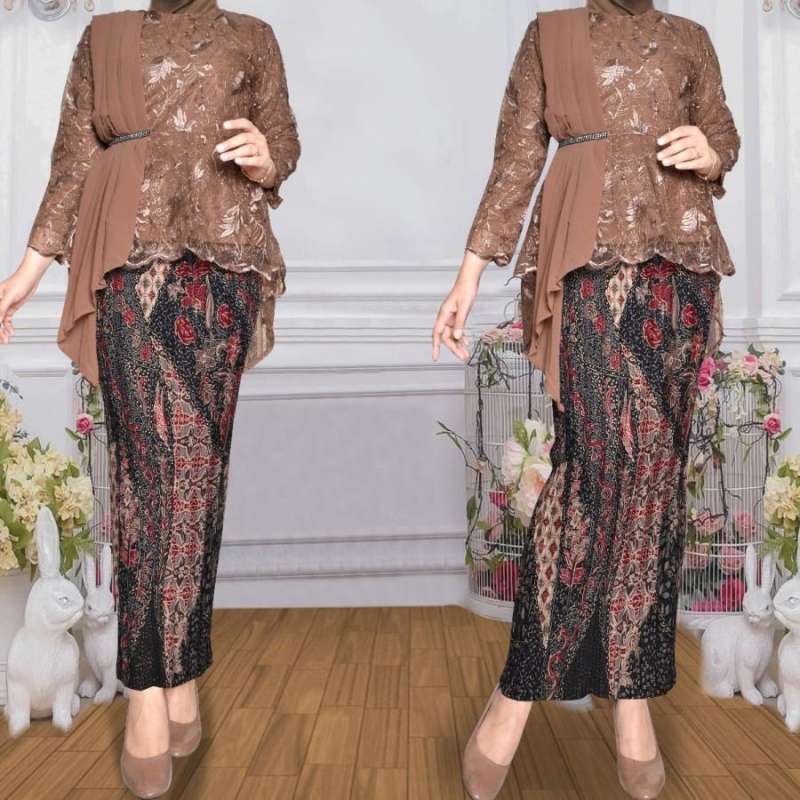Jual Rok Kebaya Plisket Batik Motif Terbaru Rok Batik Kebaya Wisuda ...