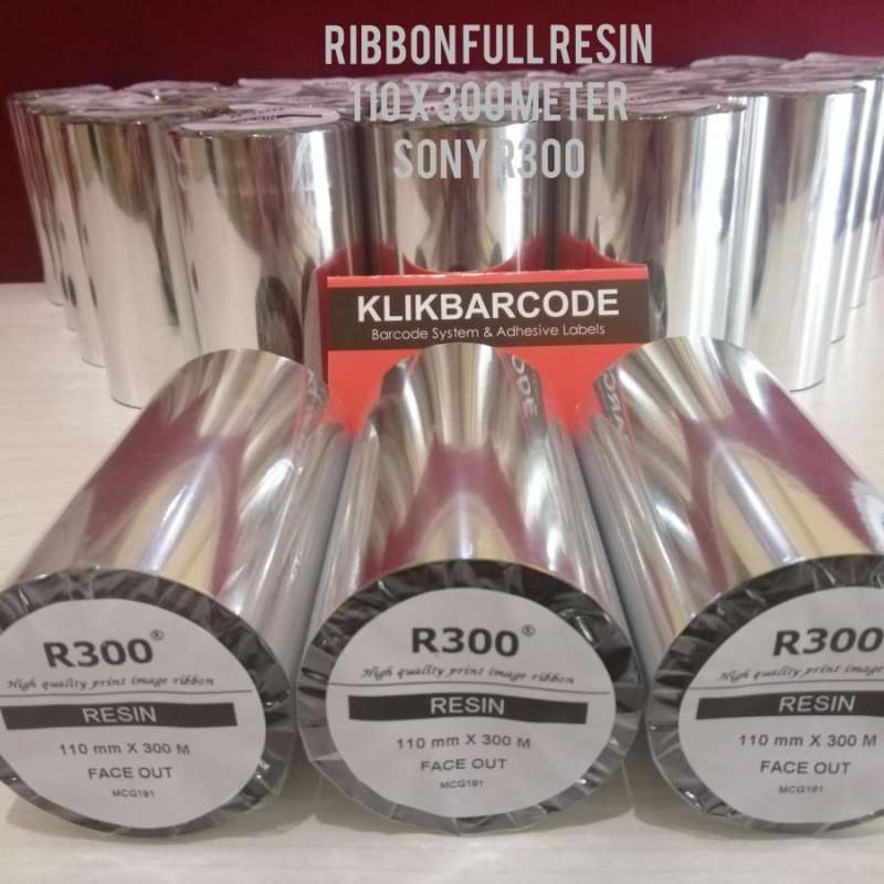 Jual Ribbon Full Resin 110mmx300m Core 1 (face Out) / Pita Ribbon ...