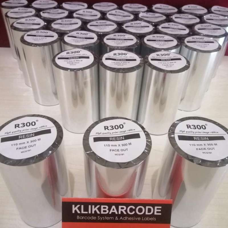 Jual Ribbon Full Resin 110mmx300m Core 1 (face Out) / Pita Ribbon ...