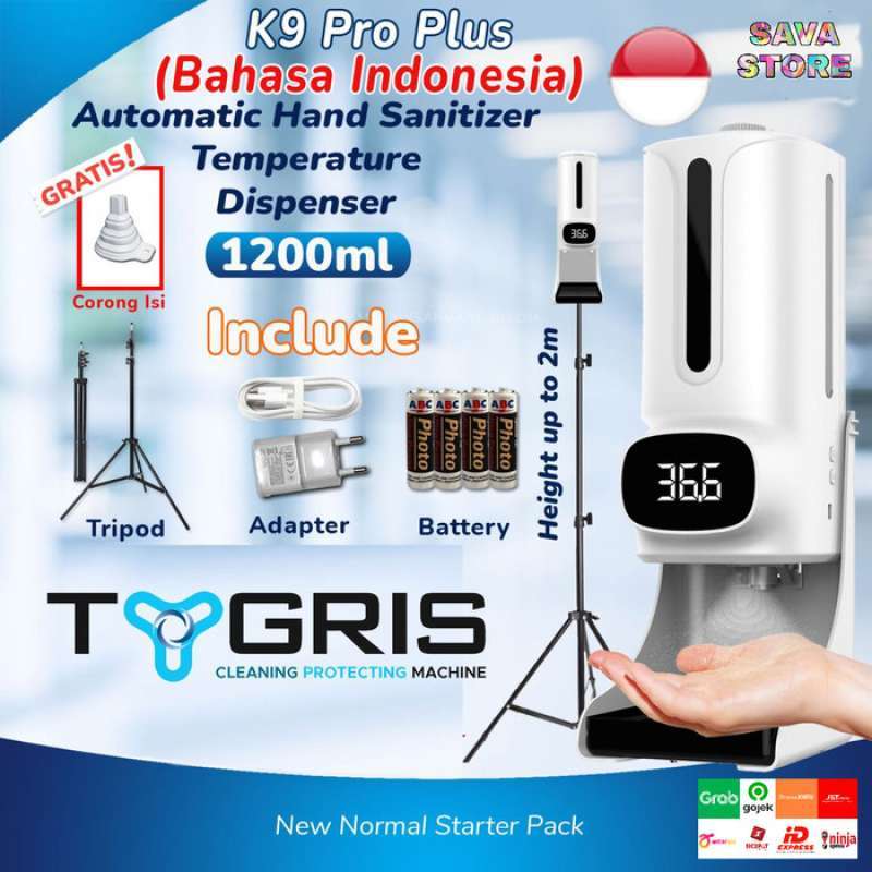 Promo K9 PRO PLUS 2 IN 1 THERMOMETER DISPENSER BAHASA INDONESIA VERSI ...