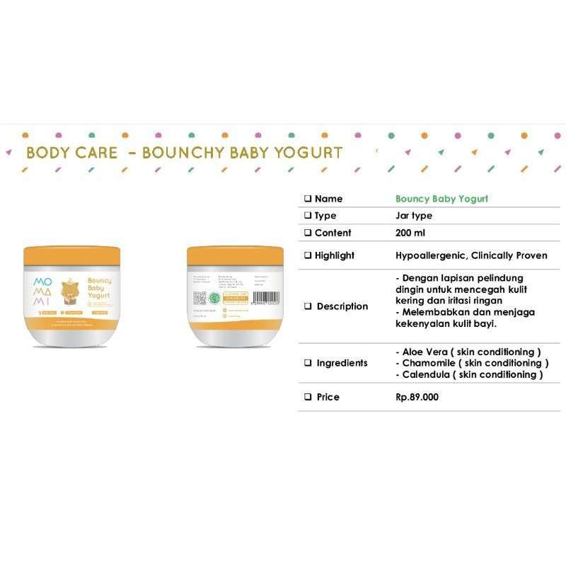 Promo momami lotion baby yogurt 200ml Diskon 1% di Seller Baby World ...