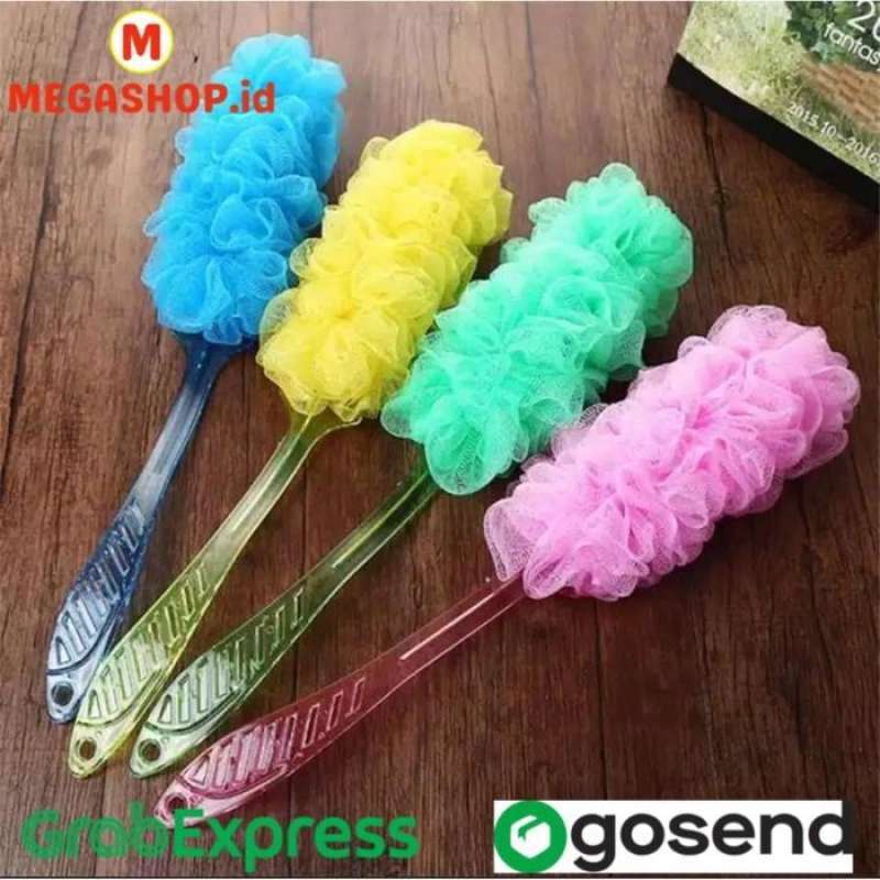 Jual Spon Mandi Shower Alat Sikat Gosok Badan Gagang Sponge Mandi ...