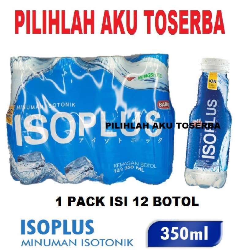 Promo ISOPLUS Minuman Isotonik 350 ml - (1 pack isi 12 botol) Diskon 17 ...