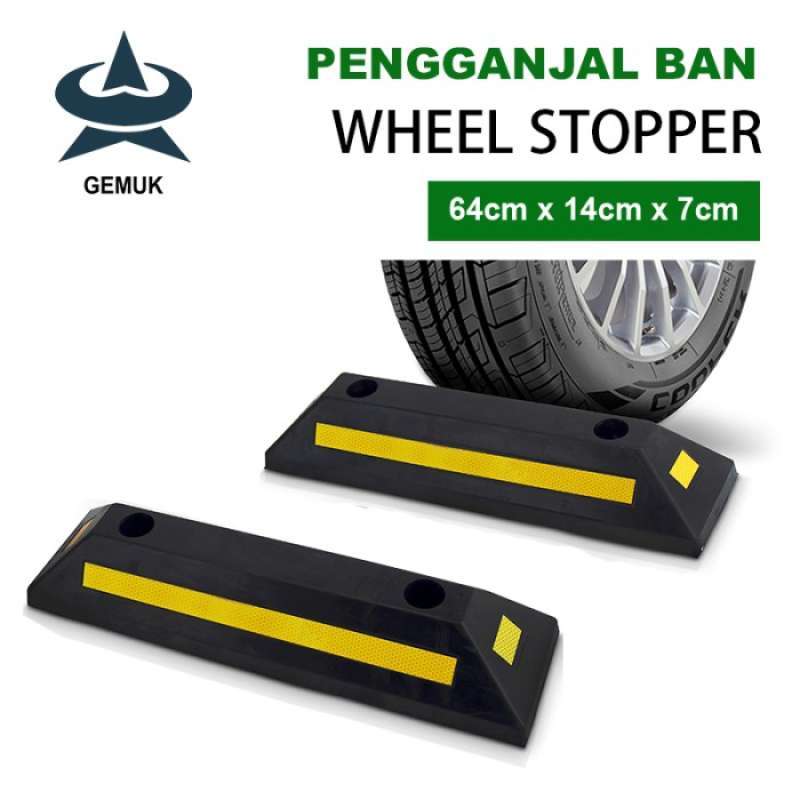 Jual WHEEL STOPPER RUBBER / PENGGANJAL BAN MOBIL / PENAHAN BAN MOBIL ...