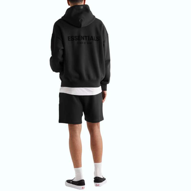 Jual Fear Of God Essentials Back Logo Hoodie - Black Xs Di Seller True ...