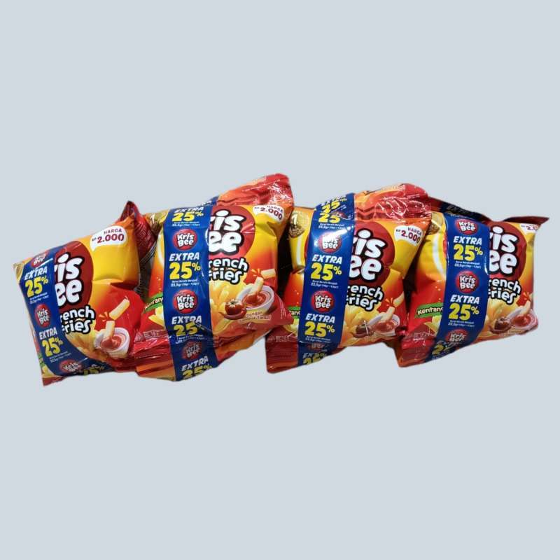Jual Krisbee Fries Kentang Goreng Jumbo Snack 18gr [10 pcs/renceng] di ...