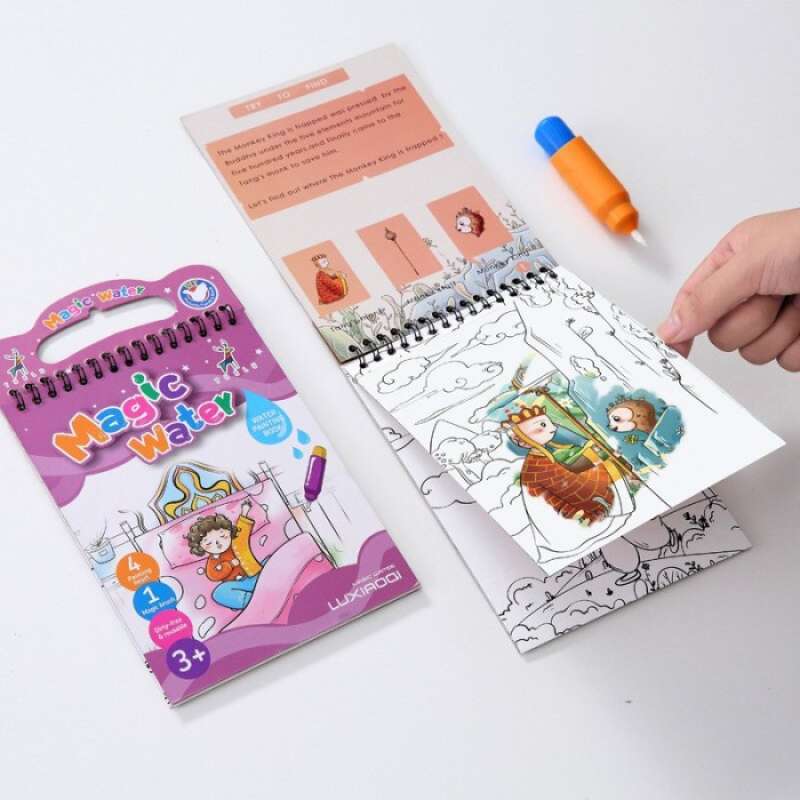 Jual Montessori Magic Water Coloring Book Original Harga Termurah Mei ...