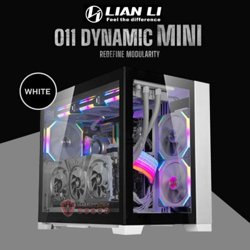 Promo Lian Li - O11 Dynamic Mini White - Tempered Glass Diskon 12% di ...
