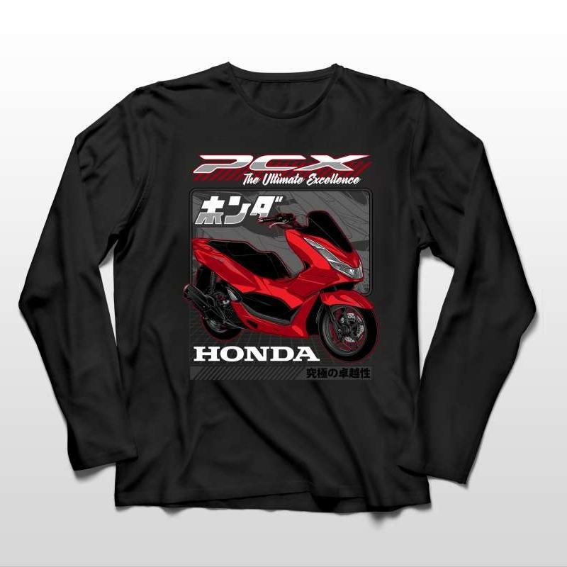 Jual KAOS LENGAN PANJANG HONDA PCX 160 RED EDITION 2 BIG SIZE JUMBO di Seller Wildan Apparel ...