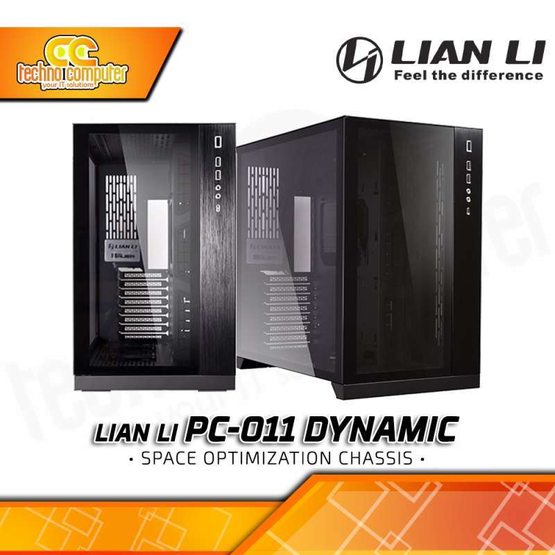 Jual Casing Lian Li O11 Dynamic Black - E-atx Case Tempered Glass Dual ...