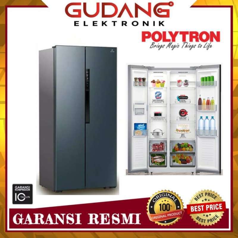 Jual LEMARI ES SIDE BY SIDE POLYTRON PRS 460 GARANSI 10 TAHUN di Seller ...