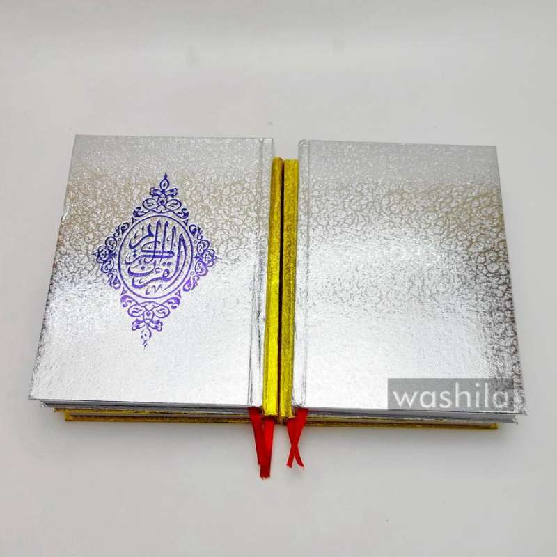 Jual Mushaf Al Quran A4 Besar Hard Cover Emas Perak TERMURAH Rasm ...