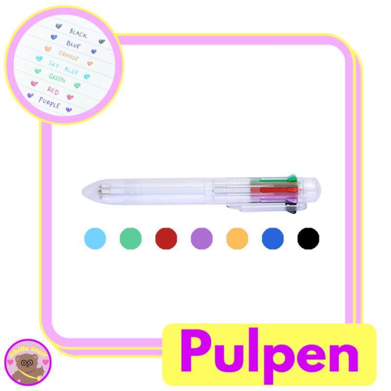 Jual Seven Colors in One Ballpoint Pen di Seller Dhilla.stuff ...