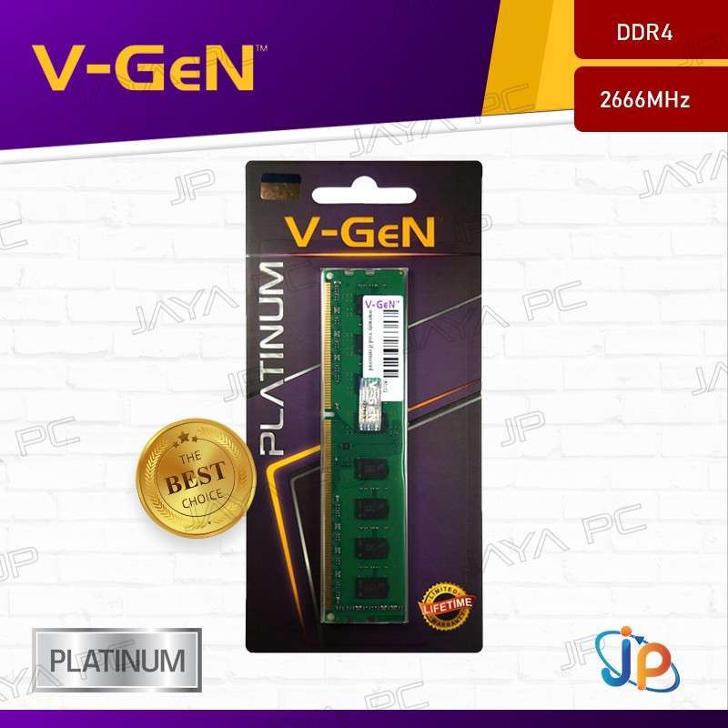 Promo Memory Ram V-gen Longdimm Platinum Ddr4 32gb Pc21300 2666mhz Diskon 34% Di Seller Jaya Pc ...