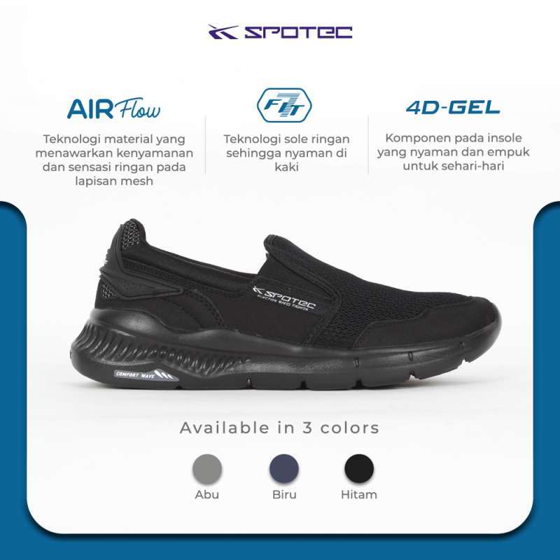 Jual Spotec Sepatu Walking Lexi Hitam - Hitam - 42 Di Seller Spotec ...