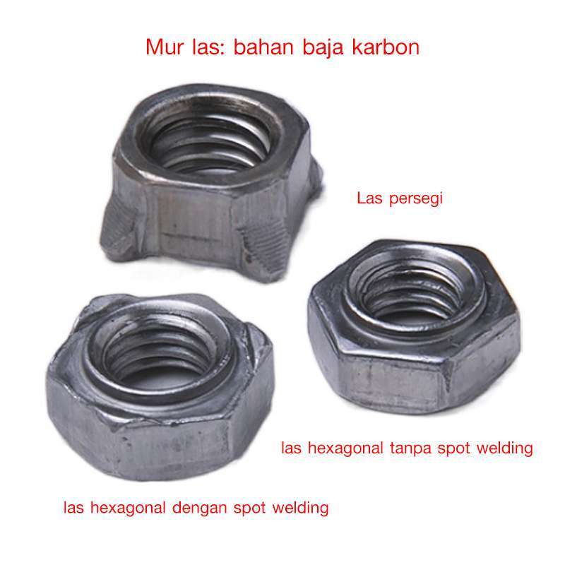 Jual Mur Las Weld Nut Hexagonal Persegi Go-stop Gauge Spot Welding ...