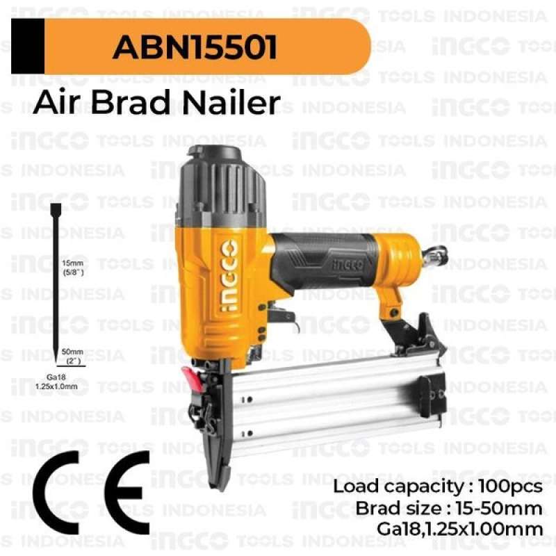 Jual Mesin Paku Tembak INGCO ABN15501 F50 Air Brad Nailer Pneumatic ...