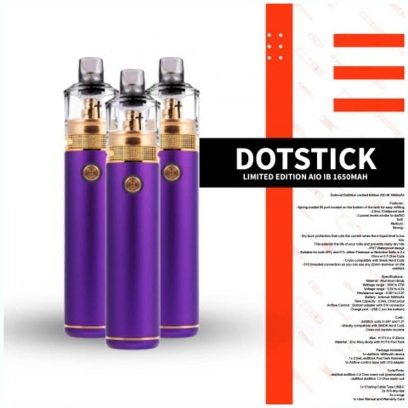 Jual Dotmod Dotstick Limited Edition Aio Ib 1650Mah Kode 252 - Blue di ...