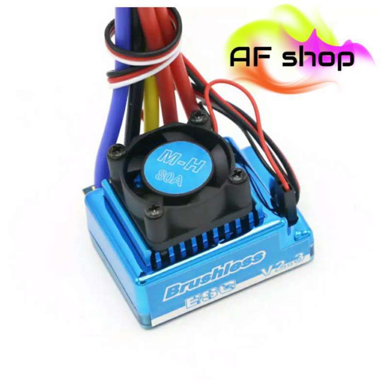 Jual Waterproof 80A Brushless ESC for 1/8 1/10 1/12 RC Car di Seller Eloise Shop - Wanasari, Kab ...
