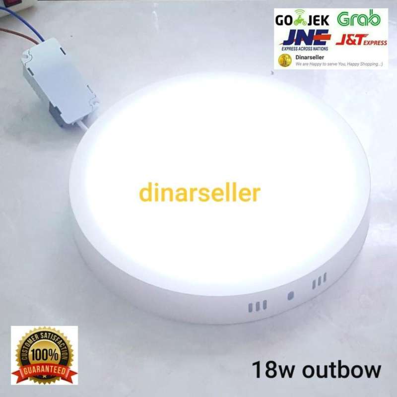 Jual LED PANEL 18 WATT OUTBOW BULAT CAHAYA PUTIH di Seller Dinarseller ...