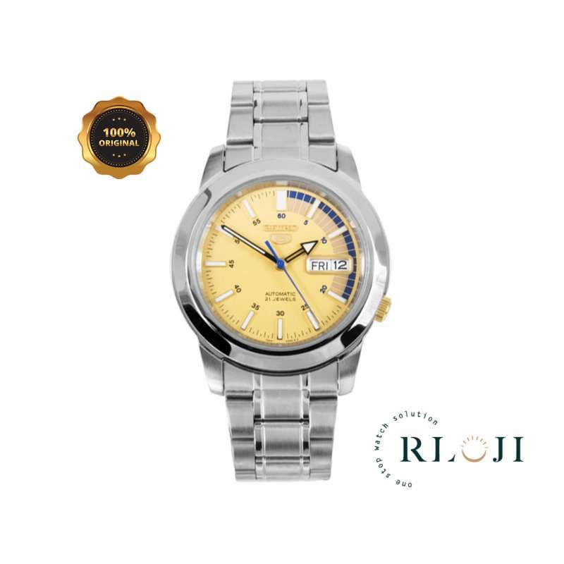 Promo SEIKO 5 SNKK29 SNKK29K1 Jam Tangan Automatic Pria Original Gold ...