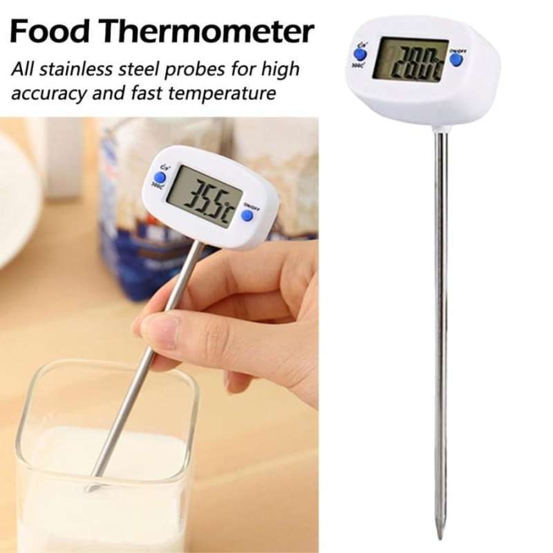 Jual Termometer Masak Makanan Susu Kopi Air Digital Food Thermometer di ...