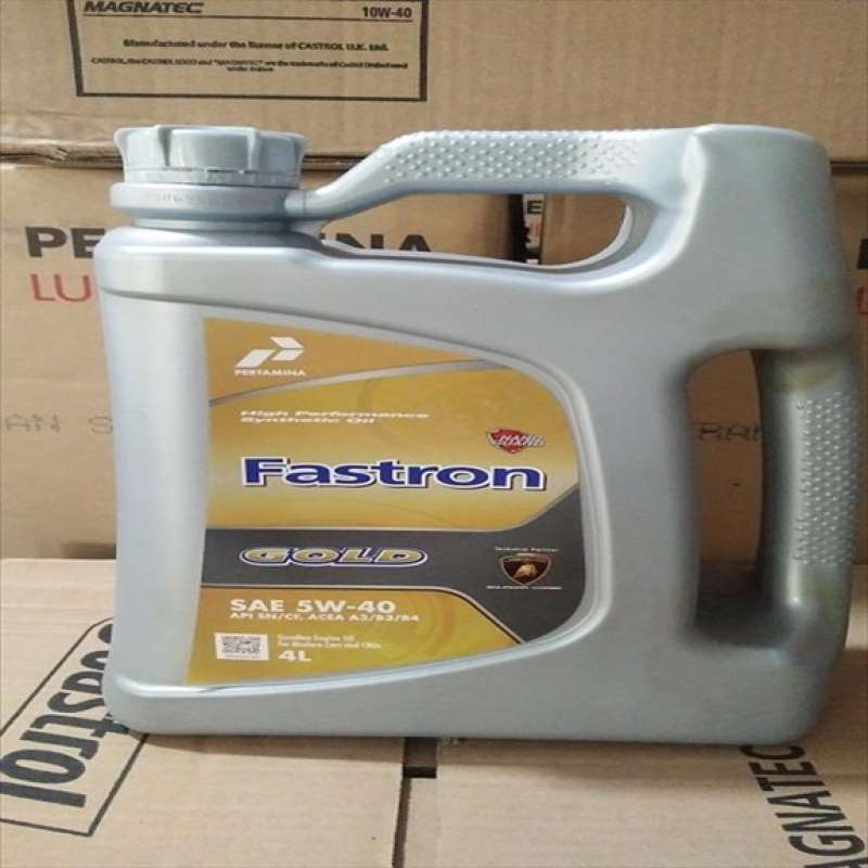 Jual Oli Mesin Mobil Fastron Gold 5W-40 SN CF Asli Pertamina 4 liter di ...