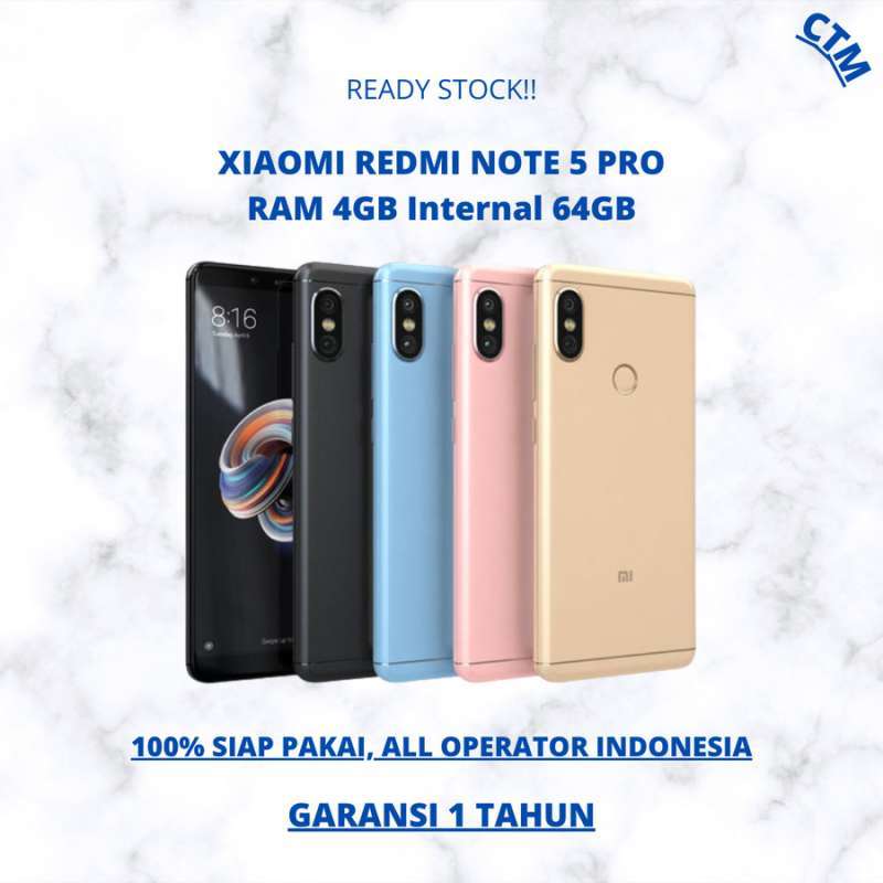 Promo Xiaomi Redmi Note 5 Pro - Ram 4Gb Internal 64Gb - Garansi 1 Tahun ...