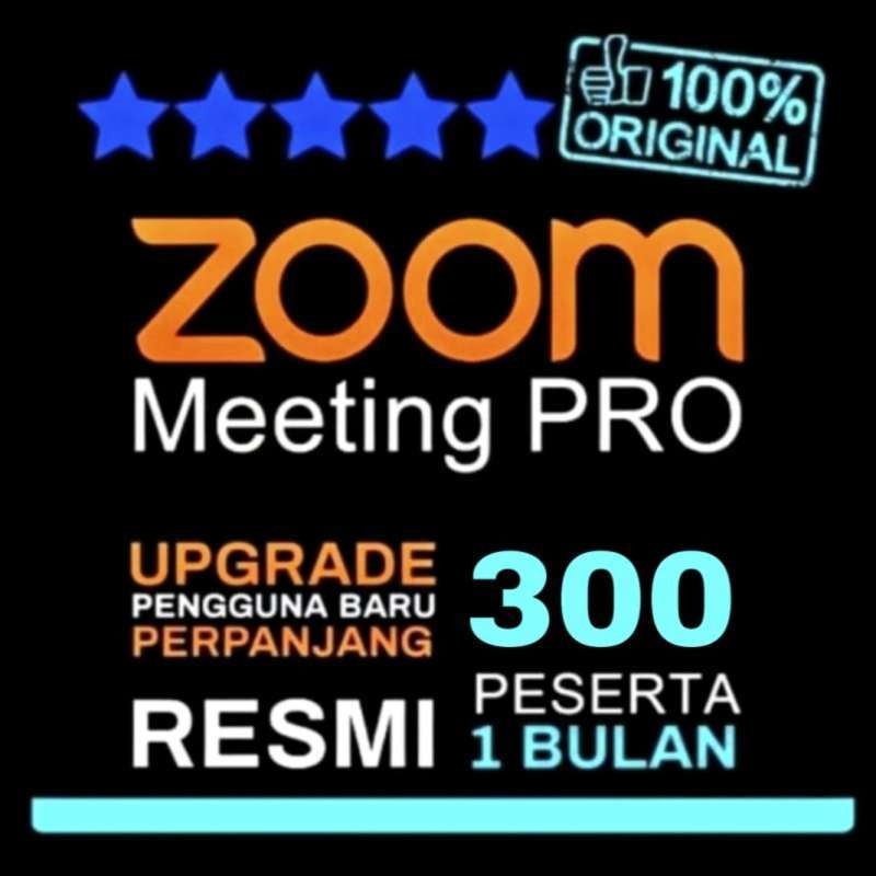 Jual Zoom Meeting Pro 100 300 500 1000 Peserta 1 Bulan Di Seller Zoom ...