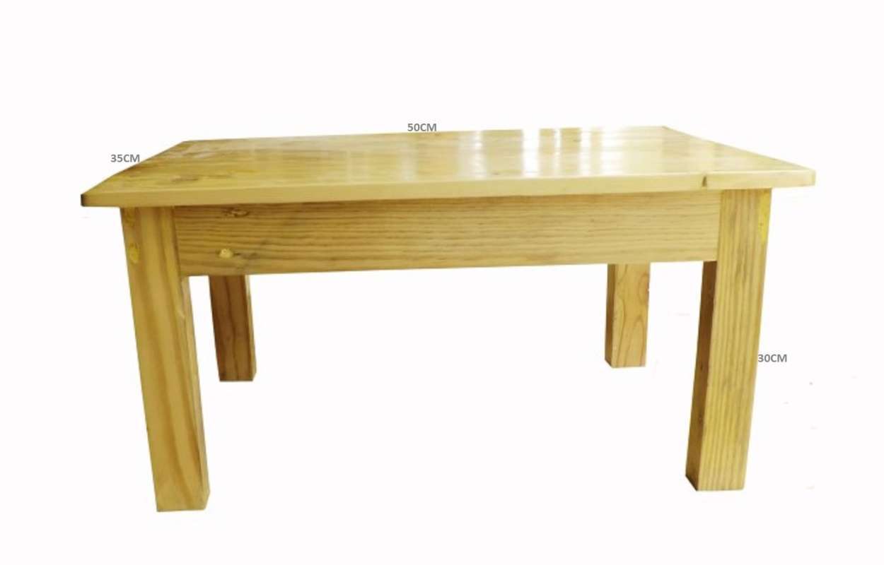 Jual MEJA MINI 50X35X30CM WARNA NATURAL KAYU di Seller Hare Toko - Duri ...