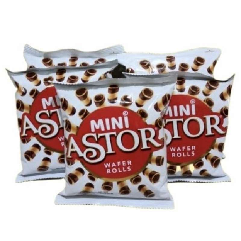 Jual Astor Mini Wafer Stick Stik Roll Pack 27gram 27 gram 5 Sachet Pcs ...