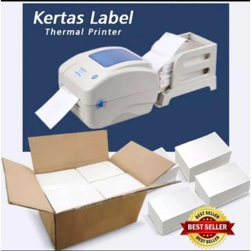 Promo Kertas Label Thermal Printer Ukuran 100 X 150mm ( 500 Lembar ...