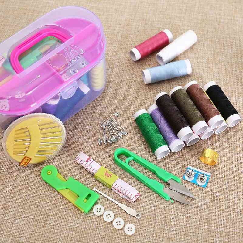 Jual Paket Alat Jahit 1 Set Lengkap 12 Benang Gunting Jahit Benang ...