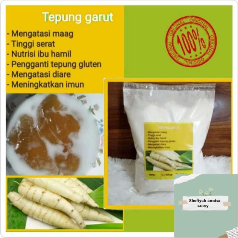 Promo tepung bubur irut asli PATI GARUT 0.5kg herbal maagh,gerd&asam ...