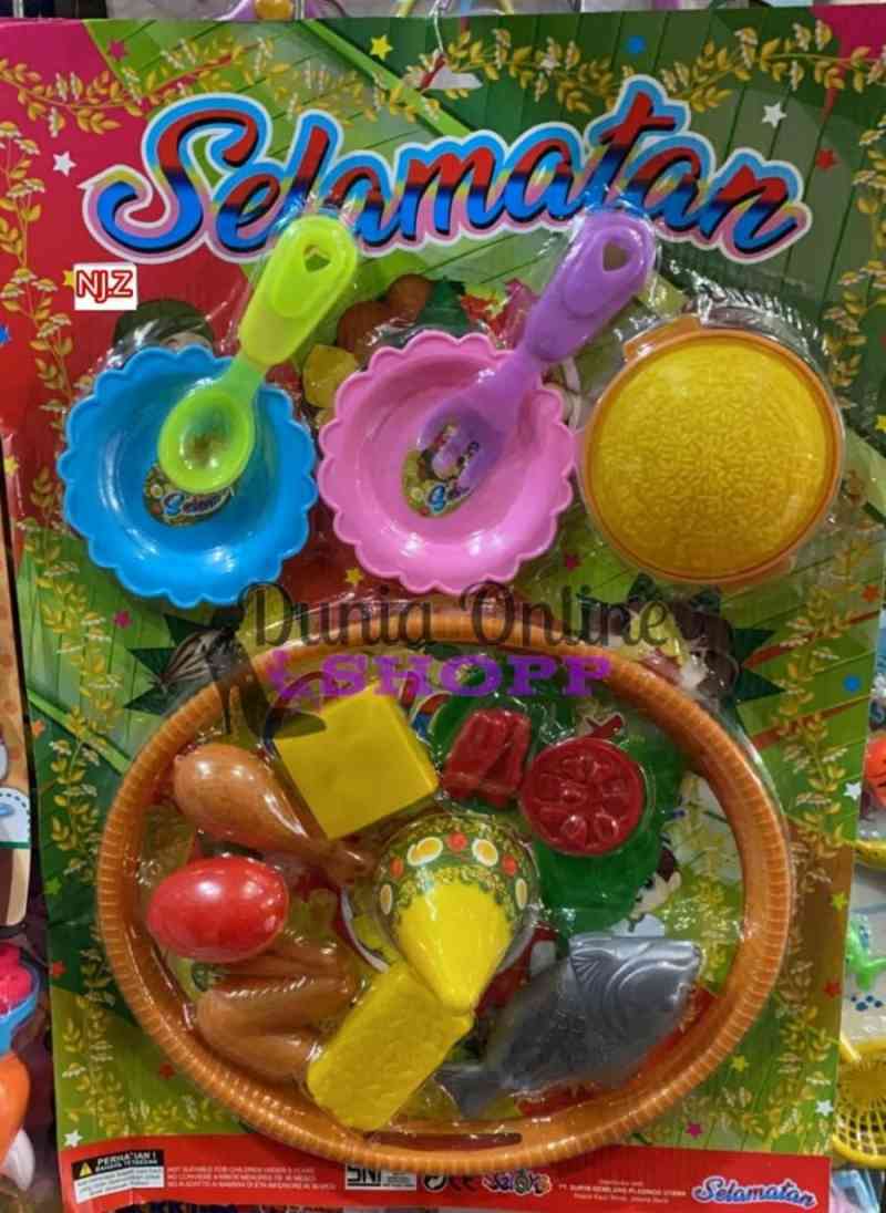 Jual Mainan Anak Perempuan Masak Masakan Nasi Tumpeng Kuning Selamatan ...