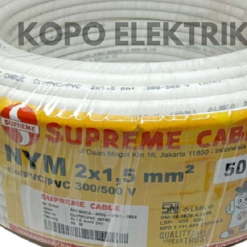 Jual Kabel Listrik Supreme 50 Meter Original Murah - Harga Diskon Maret 2024 | Blibli.com
