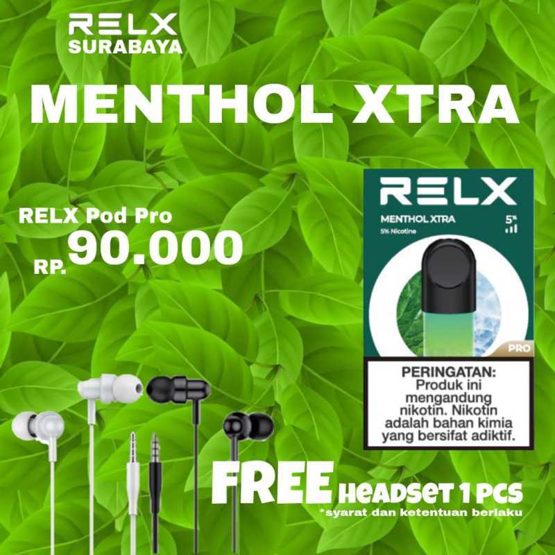 Jual RELX Pod Pro Ceramic Menthol Xtra (Menthol) Ori 100% Isi 1 Pod di ...