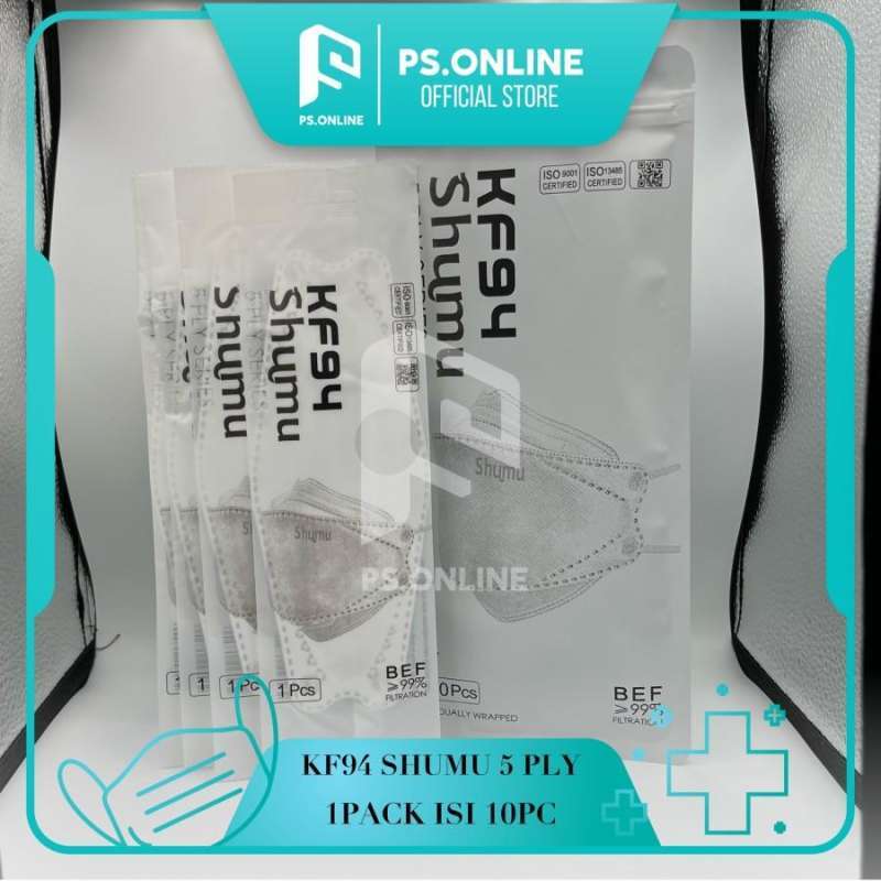 Jual Masker KF94 Shumu INDIVIDUAL PACK 5Ply Kemenkes KF 94 Isi 10 pcs 5 Ply di Seller PS ONLINE ...
