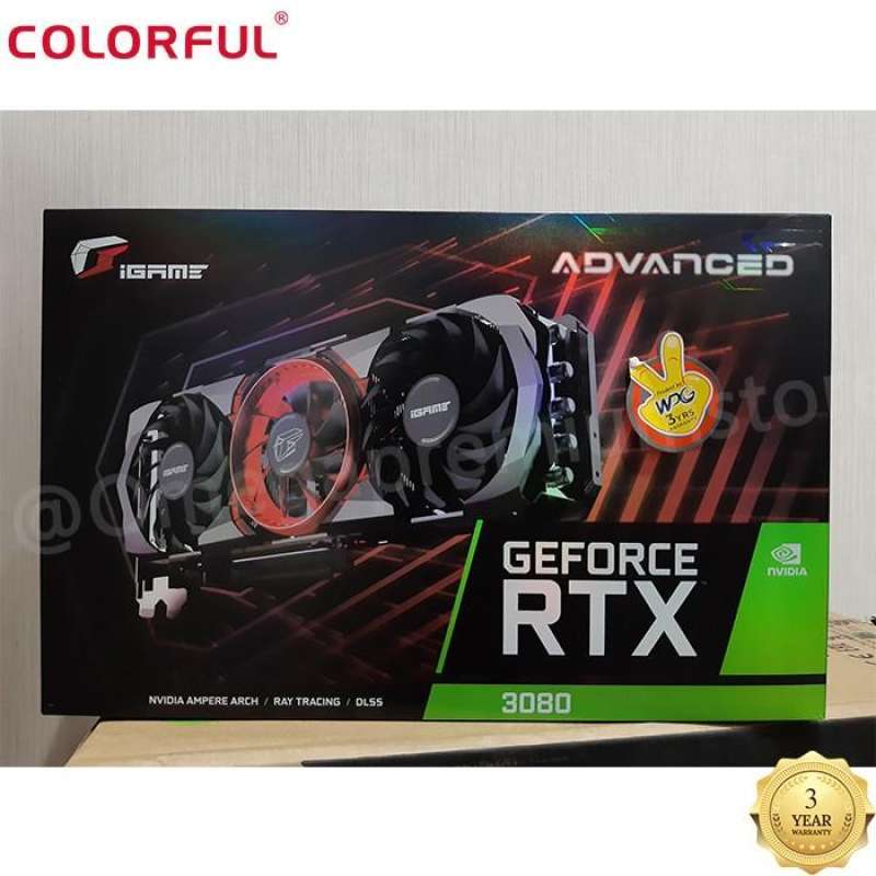 Jual COLORFUL IGAME GEFORCE RTX 3080 ADVANCED 10G-V 10GB GDDR6X NVIDIA ...