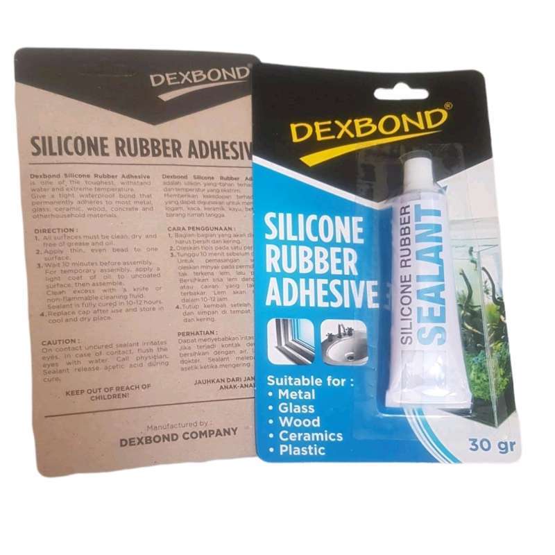 Jual Lem Silikon Rubber Adhesive Dexbond 30gram / Lem Sealant / Lem ...