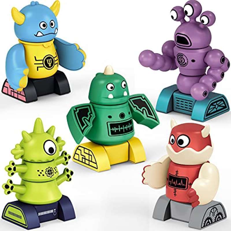 Jual Learn2M Magnetic Robots for Kids, 35 PCS Magnetic Blocks Set with ...