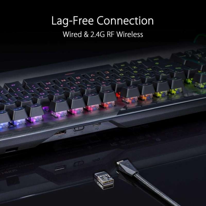 Jual ASUS ROG Claymore 2 Modular TKL Wireless Gaming Keyboard di Seller ...